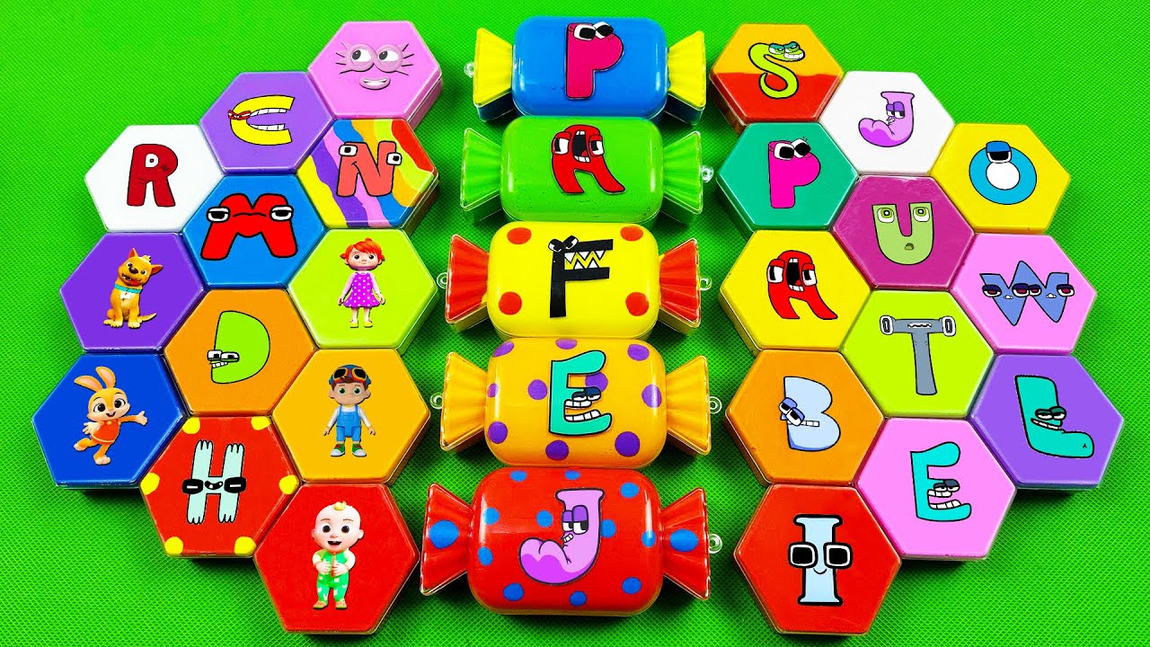 Alphabet Lore – Looking A to Z with Hexagon, Candy! Satisfying Slime ...