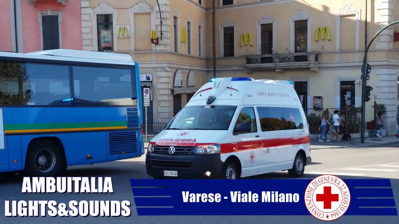 [HD] |Ambulance in Emergency_Italy| Ambulanza CRI Luino 1286 - YouTube