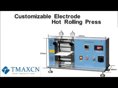 Battery Electrode Heat Roller Press With Variable Speed(WWW.TMAXCN.COM ...