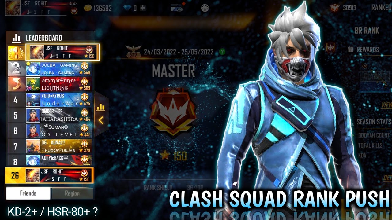 FREE FIRE LIVE 🔴|| CS - PUSH TO GRANDMASTER😎 || JSF ROHIT LIVE || # ...