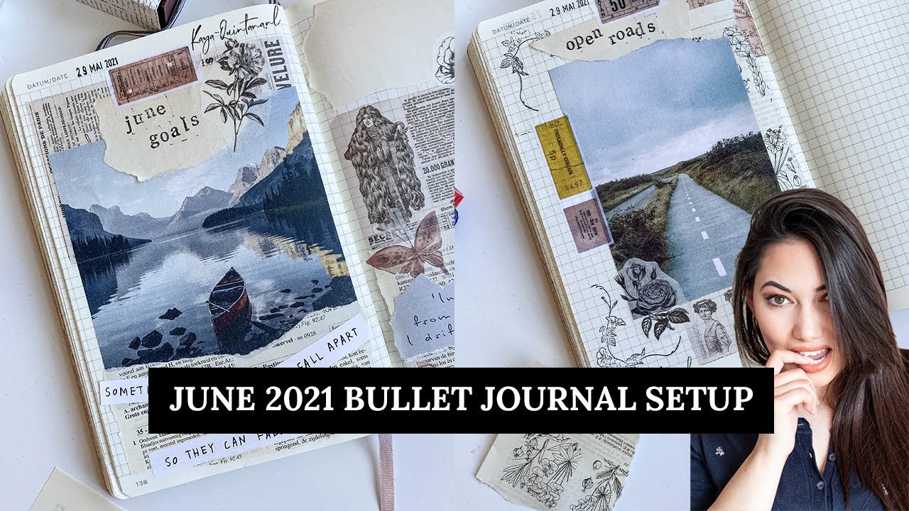 Relaxing Journal With Me, June 2021 Bullet Journal Setup | My True Life ...