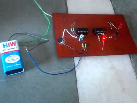 clap sensor switch - YouTube