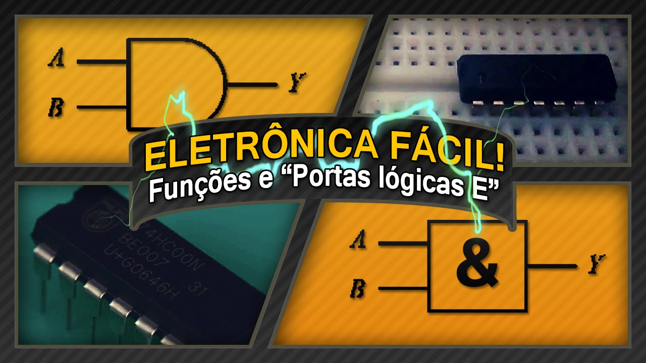 Eletrônica Digital - Funções e Portas Lógicas Básicas - Porta lógica E ...