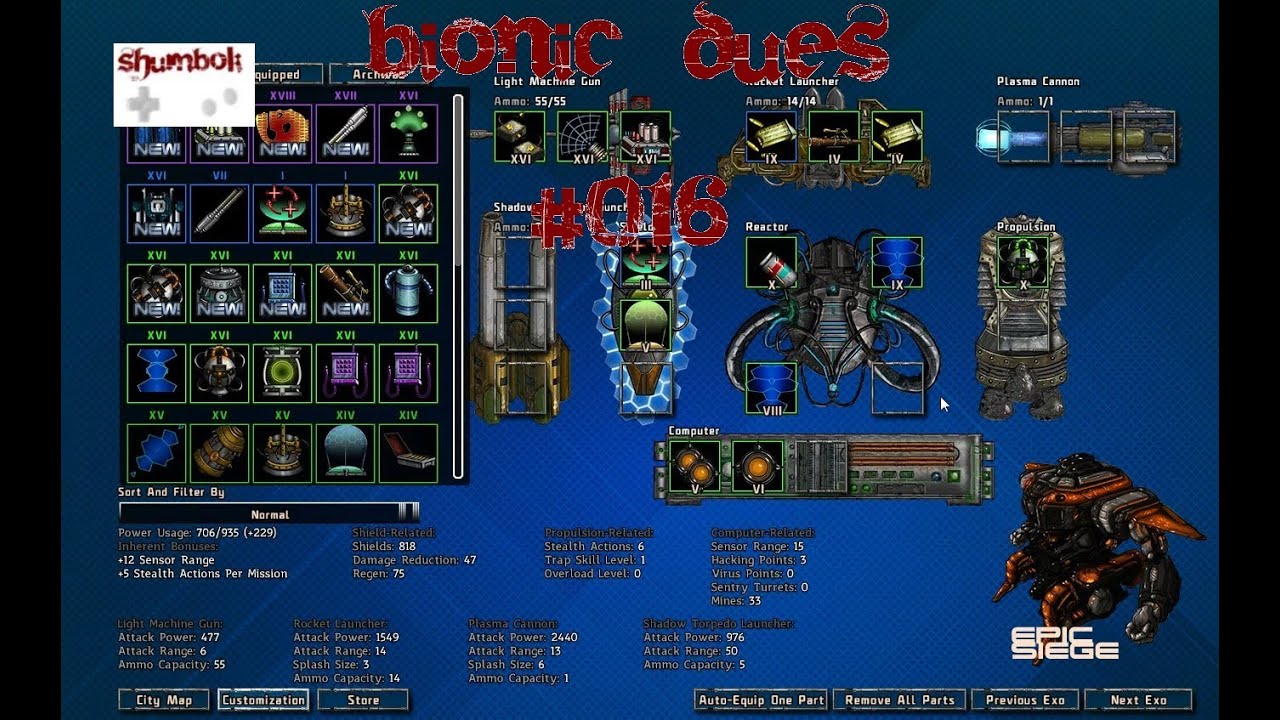 Let's Play Bionic Dues #016 "Episches Rüsten nach einer kleinen Pause" - YouTube