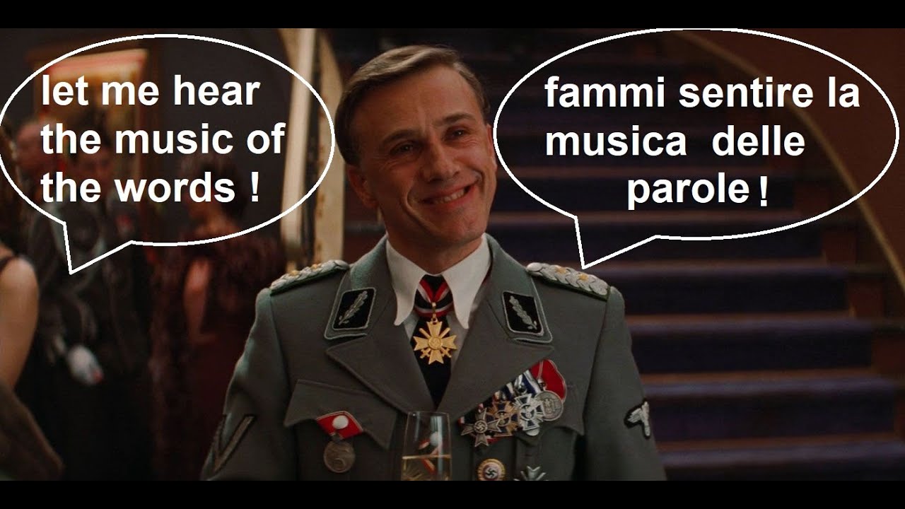Inglourious Basterds _the Italian Scene _Brad Pitt & Christoph Waltz ...