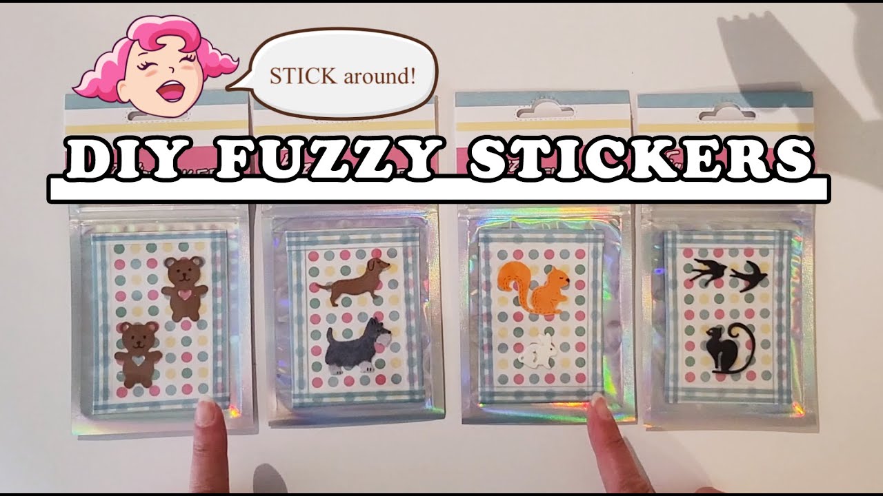 DIY Fuzzy Stickers - Made with My Freebie Dies I've Randomly Received ...