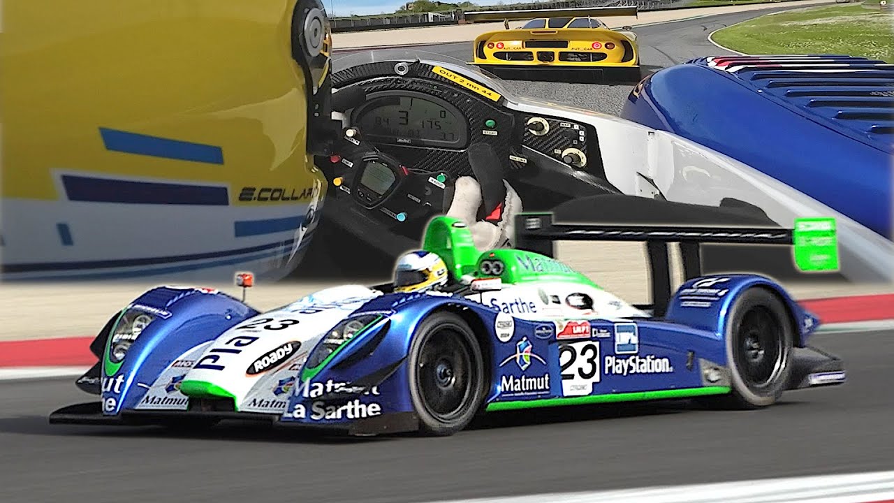 The Judd V10 powered 2006 Pescarolo C60 onboard at Mugello in heavy ...