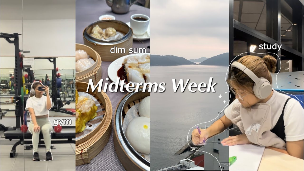 【HKUST🏫】Midterms Week vlog: TIRED & Overnight| 科大期中考：爆肝&累&熬夜 | English ...