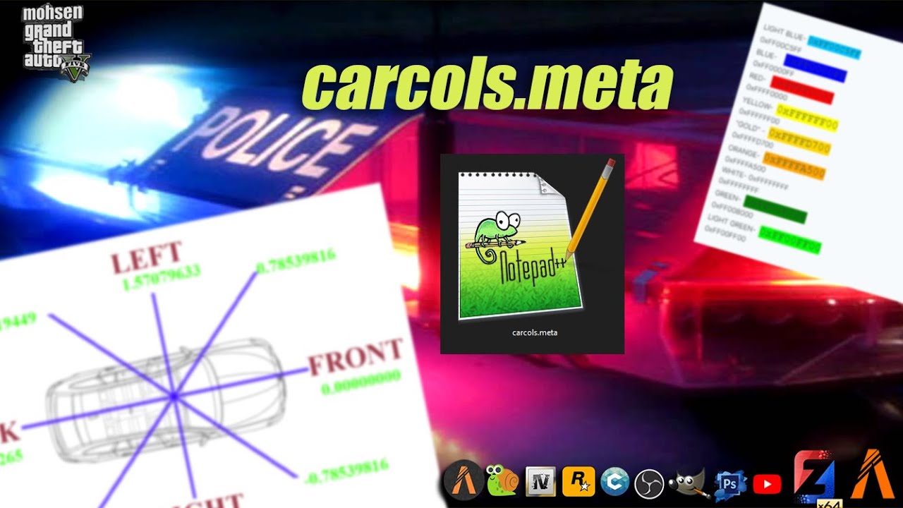 ملف الكاركولس carcols.meta - YouTube