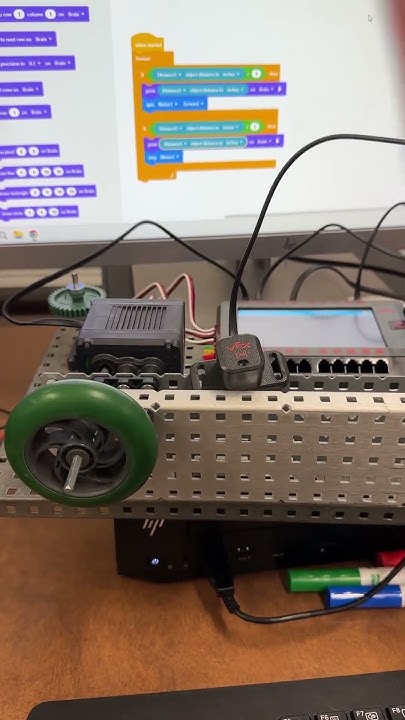 VEX Test Bed Level 1 Program 8 Distance Sensor #shorts - YouTube