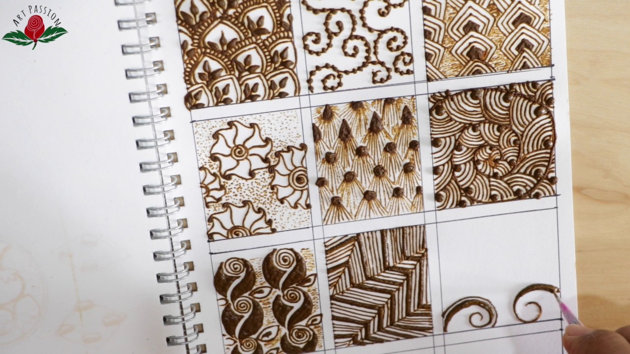 embellishment 28 : filler elements for intricate mehendi - YouTube