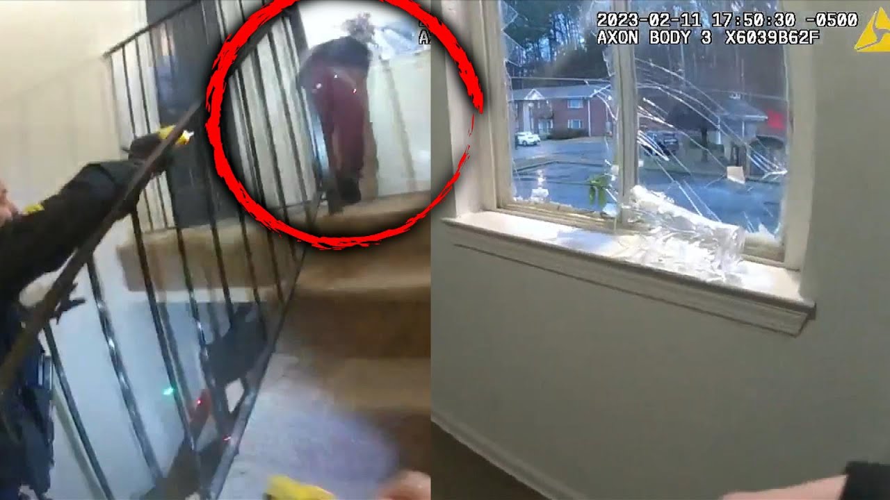 Suspect Jumps Out of 2 Windows to Evade Cops - YouTube