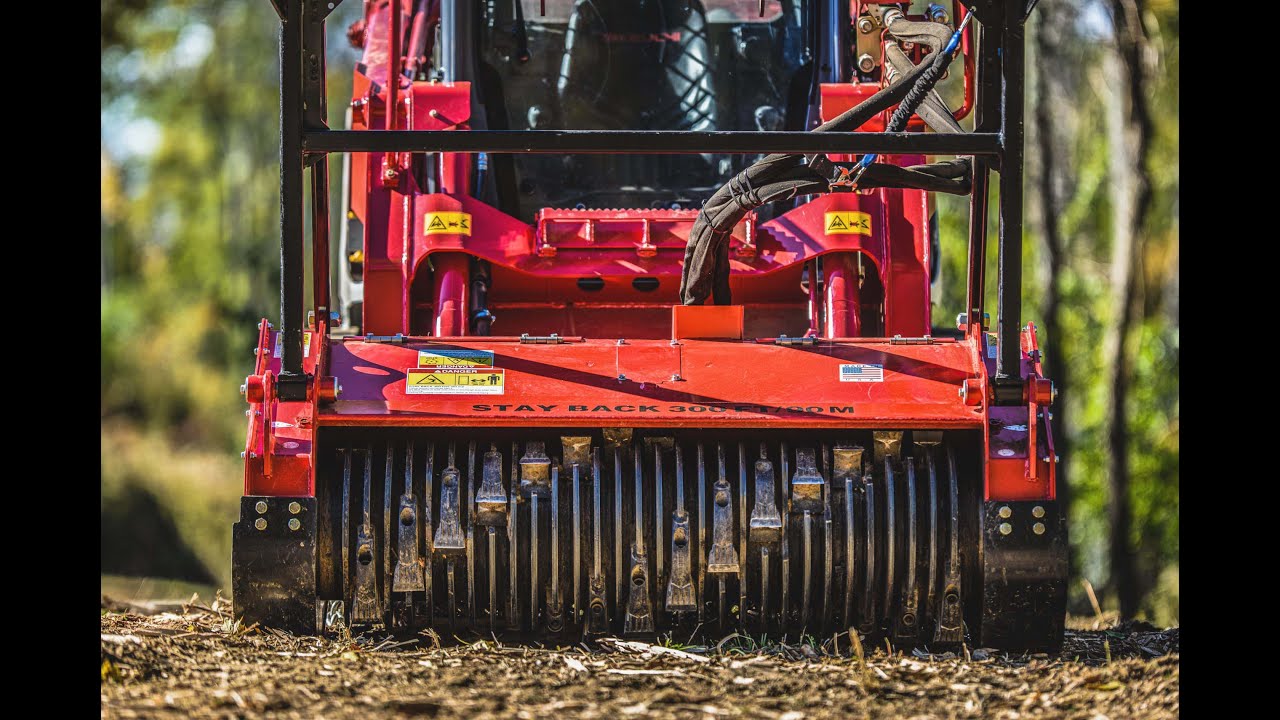 Fecon FTX128L Forestry Mulching Tractor in Action: Taking Down a ...