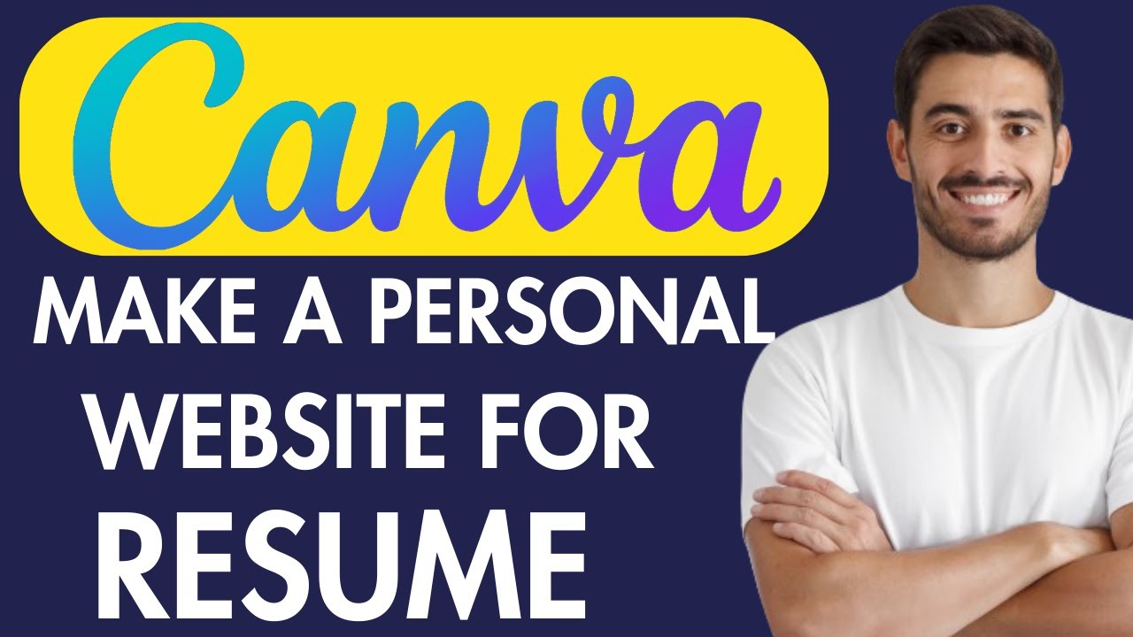 How To Make A Personal Website For Resume(BEGINNER FRIENDLY CANVA ...