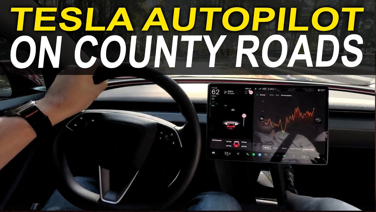 📹 Tesla Model 3 Autopilot on Country Roads - YouTube