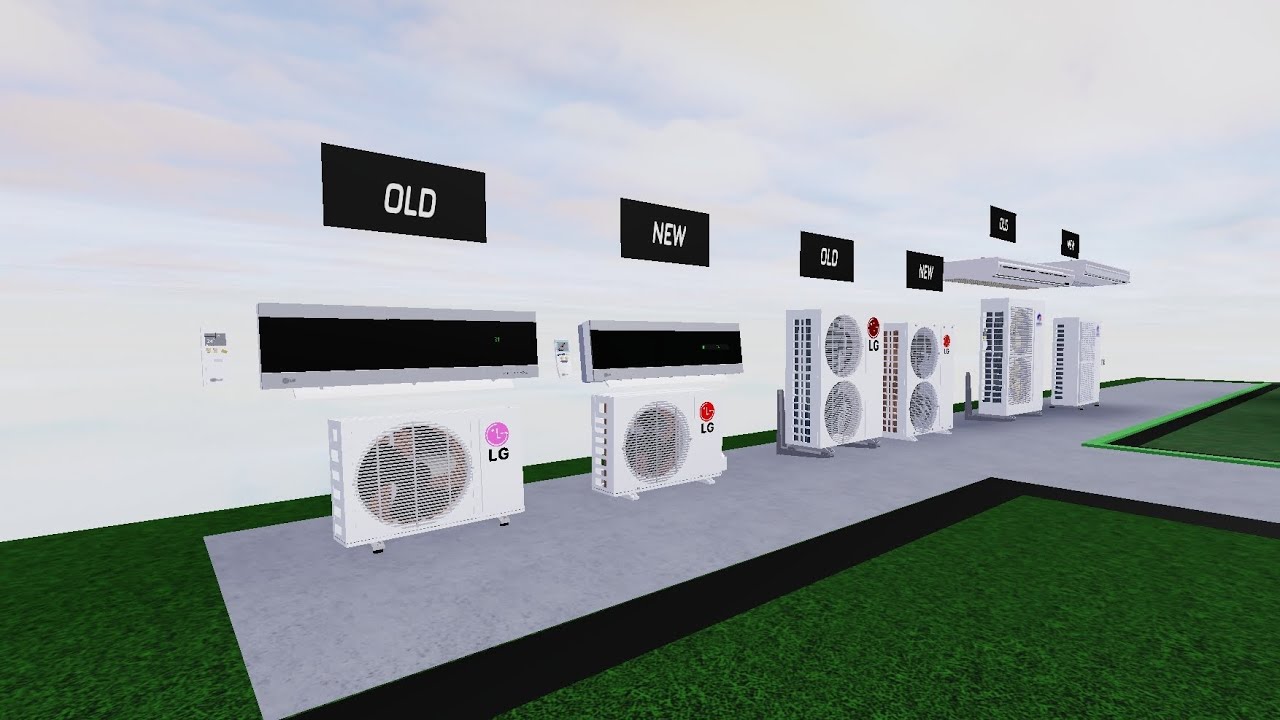 lg air conditioner old new test - YouTube