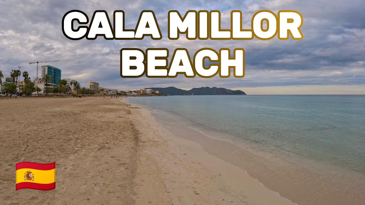 Cloudy SUNSET at Cala Millor Beach, Mallorca - YouTube