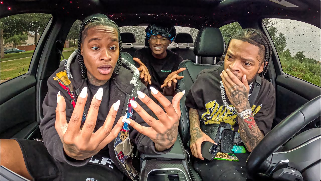 Wearing Press On Nails In Front Of Loaded & Amvrr.. - YouTube