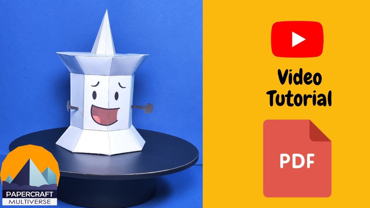 How to Make BFDI White Pin | Papercraft Tutorial | Easy DIY Craft ...