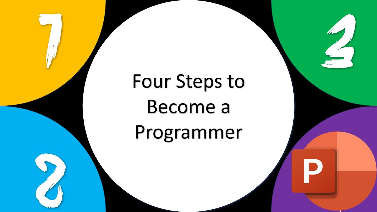 How to Create Power Point Presentation Template tutorial about 4 step ...