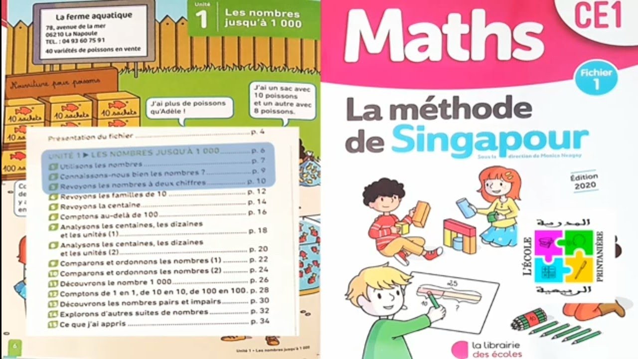 Maths 2ème année primaire Unité 1 Séance 1 et 2 et 3 - YouTube