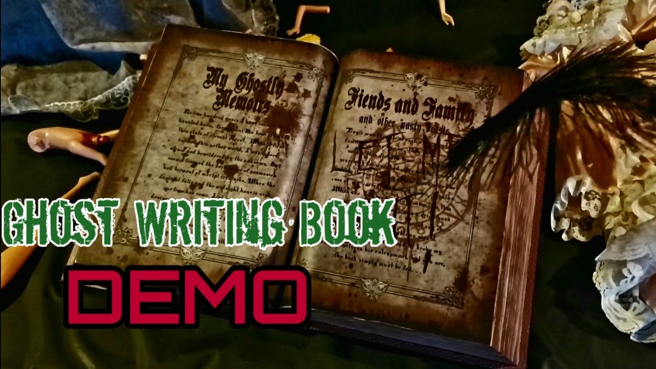 Ghost Writing Book DEMO | Spirit Halloween 2014-2016 - YouTube