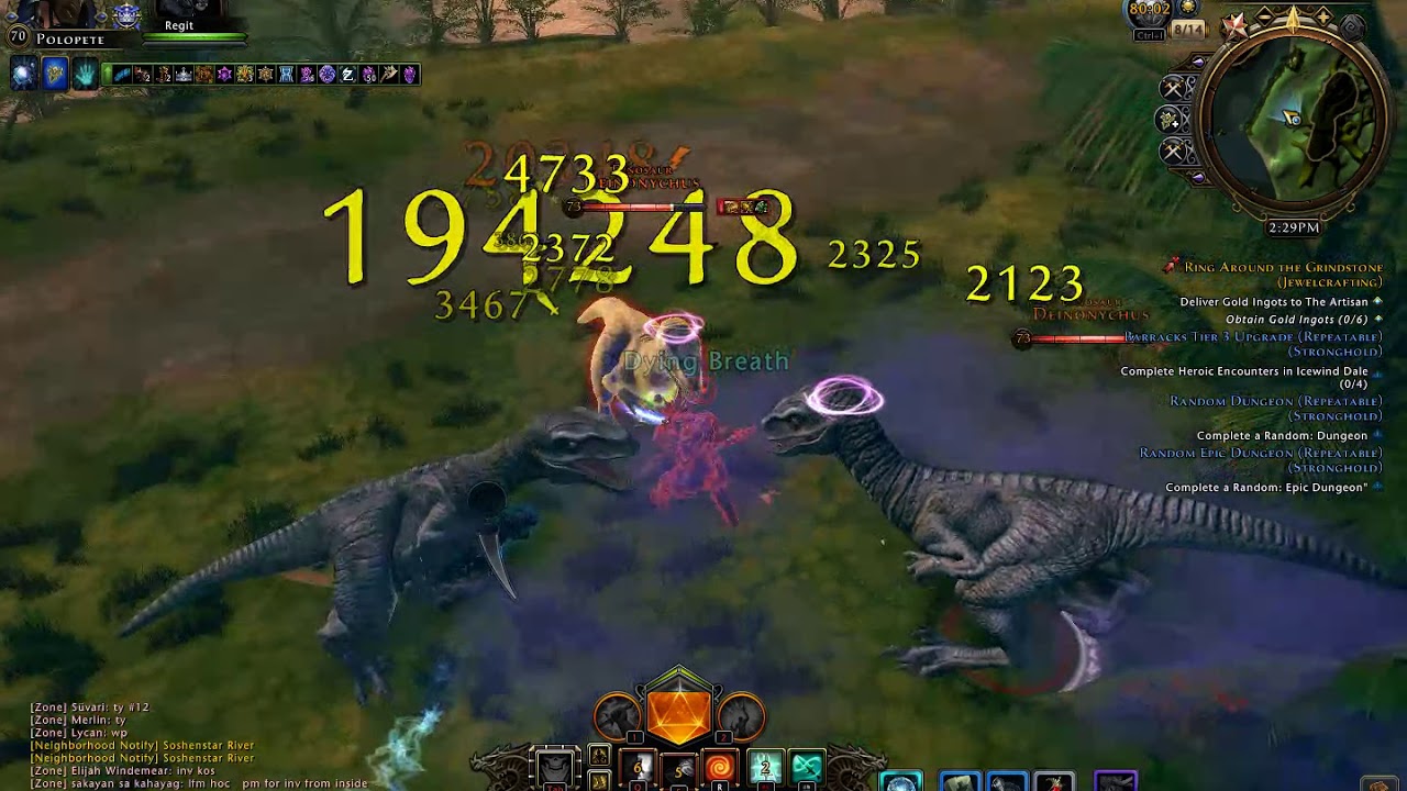 Eotyrannus Hunt, Jungles of Chult / Soshenstar River. Neverwinter PC ...