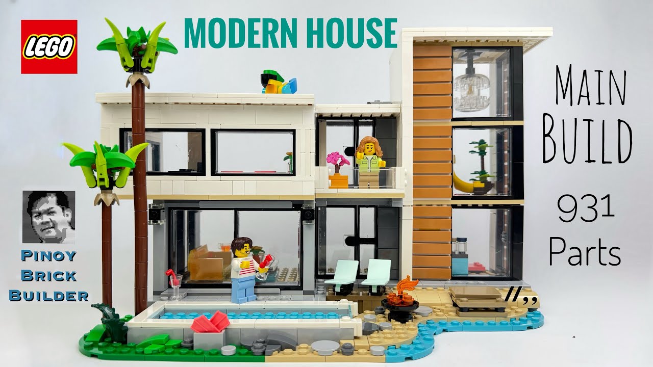 LEGO Creator 3in1 - Modern House [#31153] Main Build - YouTube