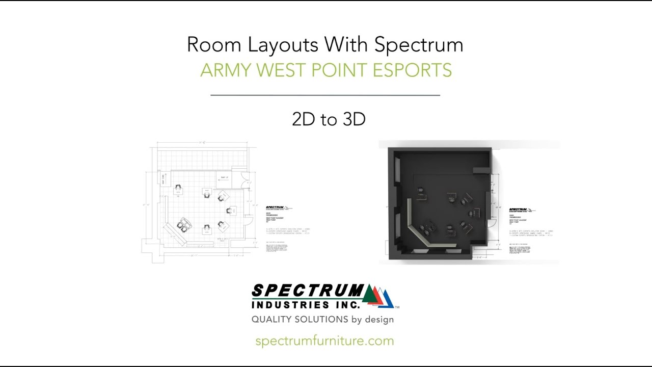 West Point Esports Room Layout Animation - YouTube
