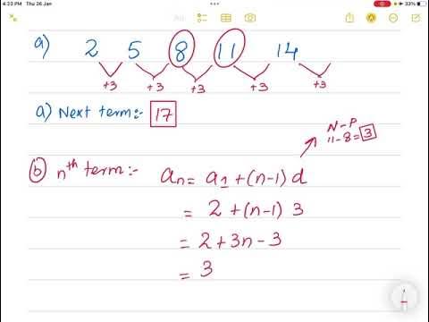 Arithmetic Sequences 4024/0580 o levels/ IGCSE Lecture - YouTube