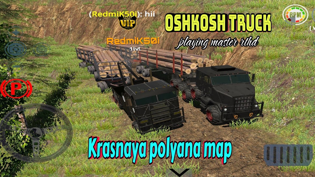 Oshkosh truck gameplay | rthd gameplay | krasnaya polyana map gameplay ...