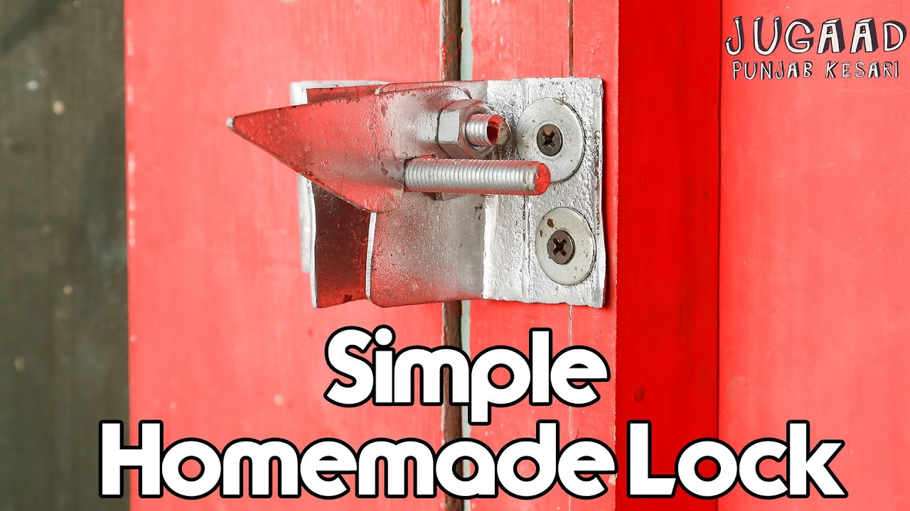Simple Homemade Lock For Gates - YouTube