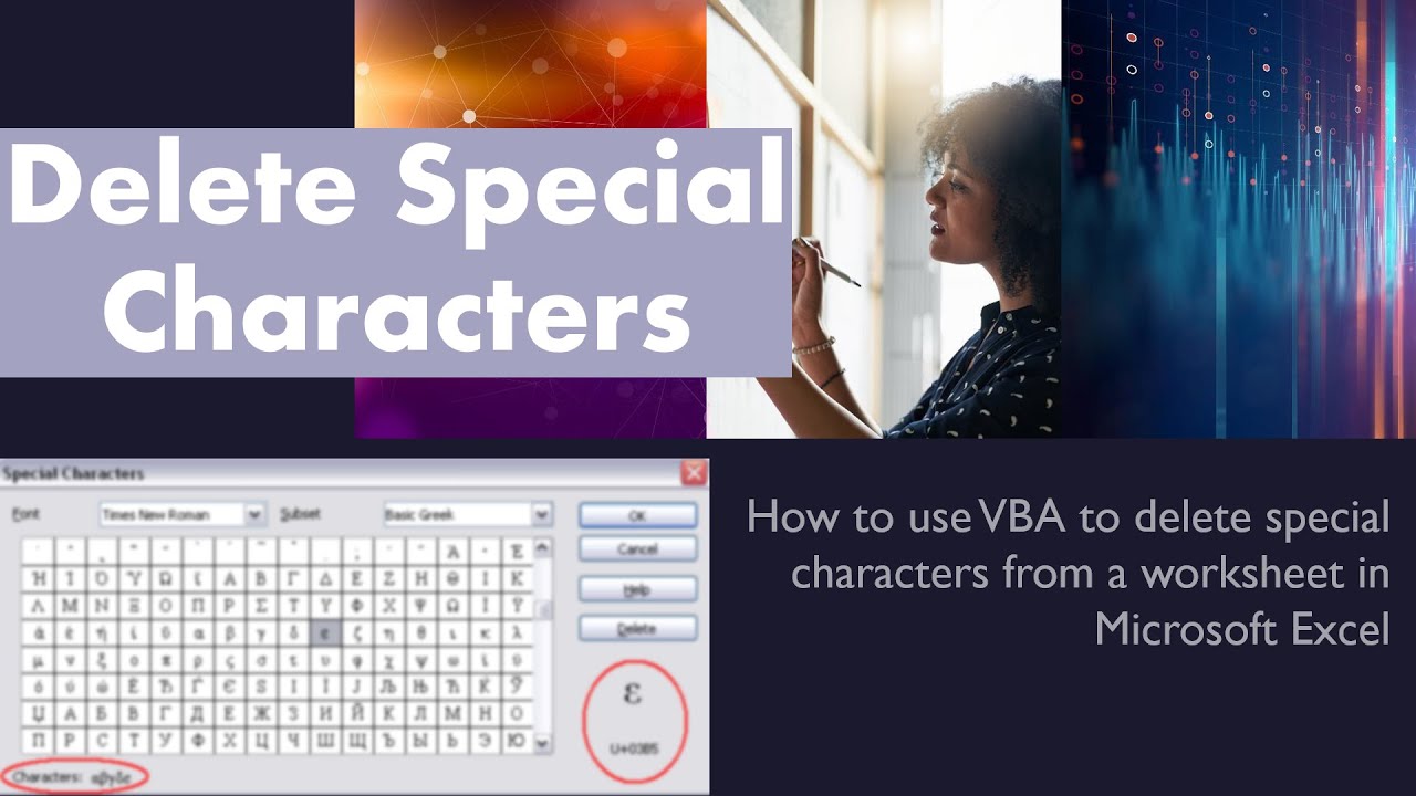 Delete Special Characters In Excel Using VBA YouTube Delete Special Characters In Excel Using VBA YouTube