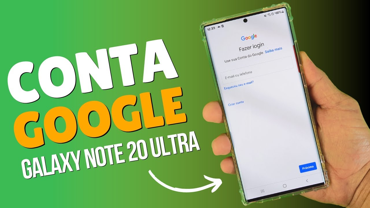 SAMSUNG GALAXY NOTE 20 ULTRA: COMO ADICIONAR A CONTA GOOGLE NO CELULAR ...