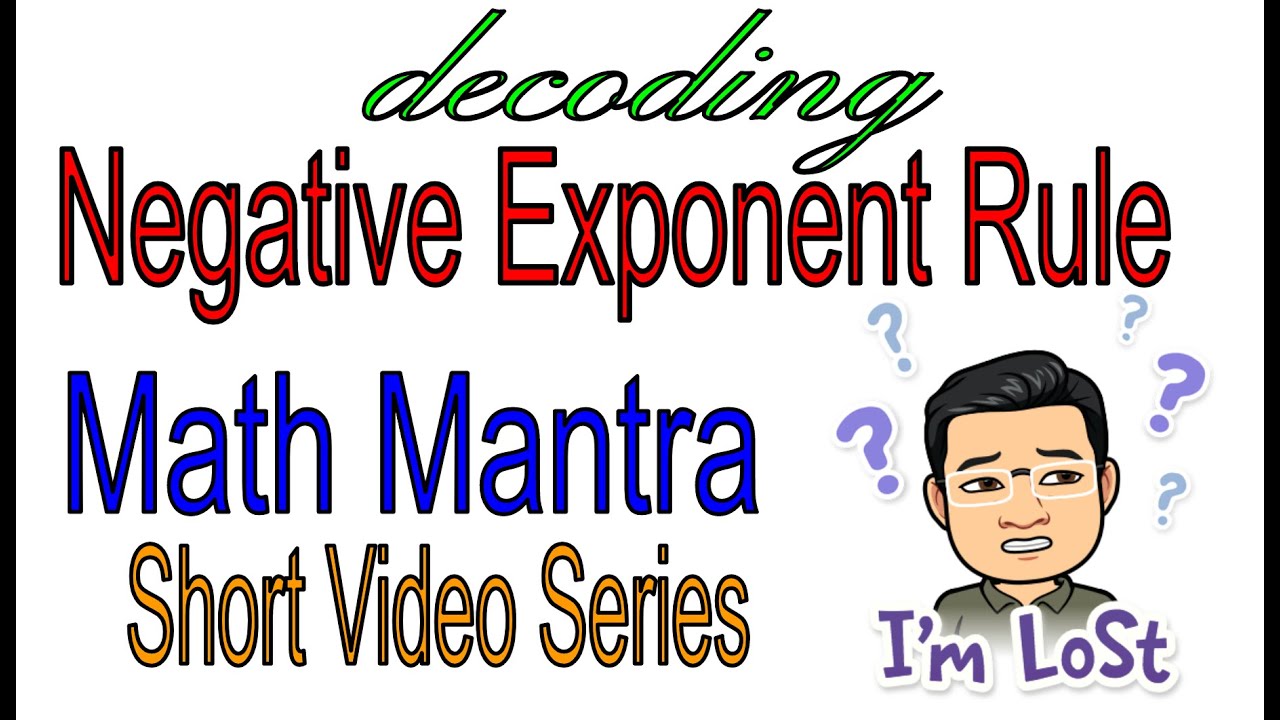 How to convert a negative exponent to a positive exponent? Negative ...