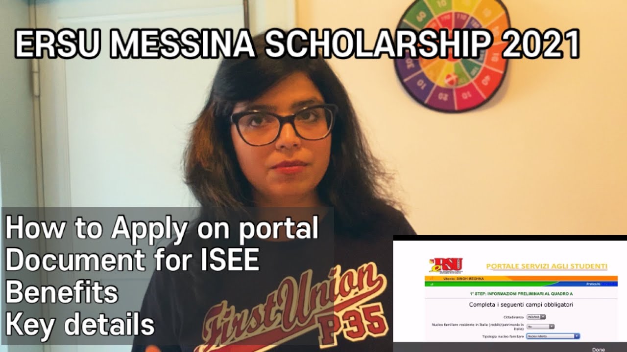 ERSU UNIVERSITY OF MESSINA SCHOLARSHIP, ISEE? DOCUMENTS?, SCREEN ...