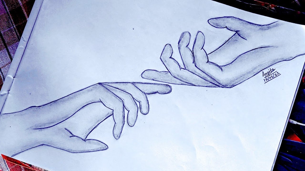 How to draw Hand Sketch/ Easy sketch drawing tutorial for beginners# ...