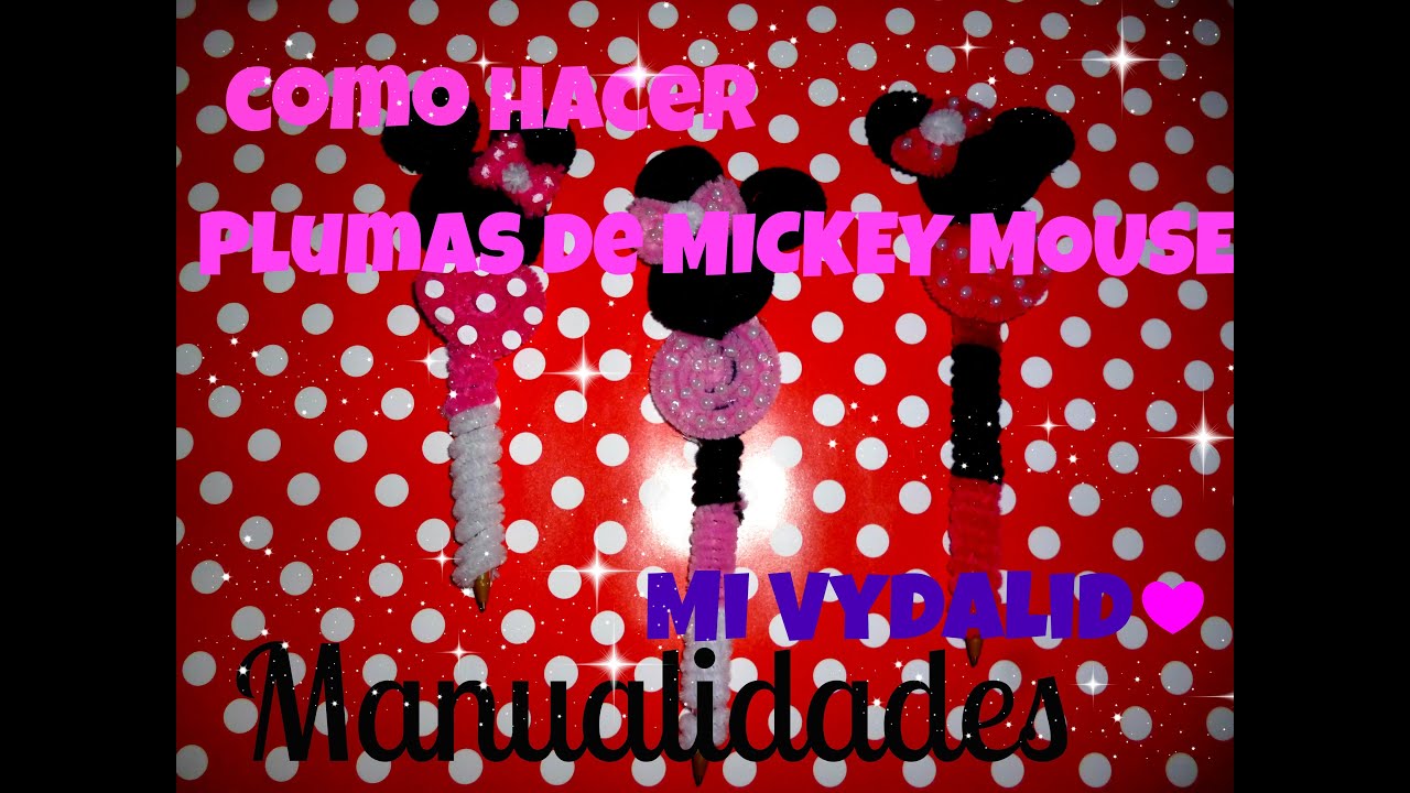 PLUMAS DE MINNIE MOUSE - DIY #2 (Mi Vydalid) - YouTube
