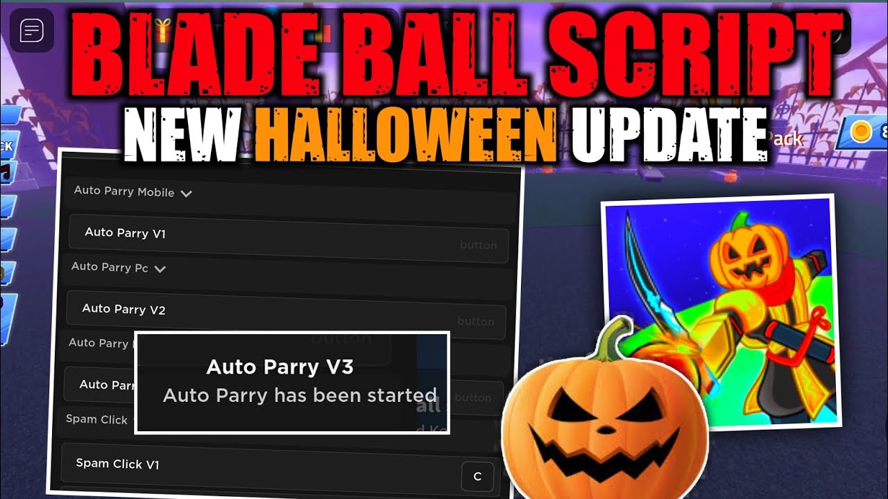 [🎃UPD] Blade Ball Script Auto Parry V3 - YouTube