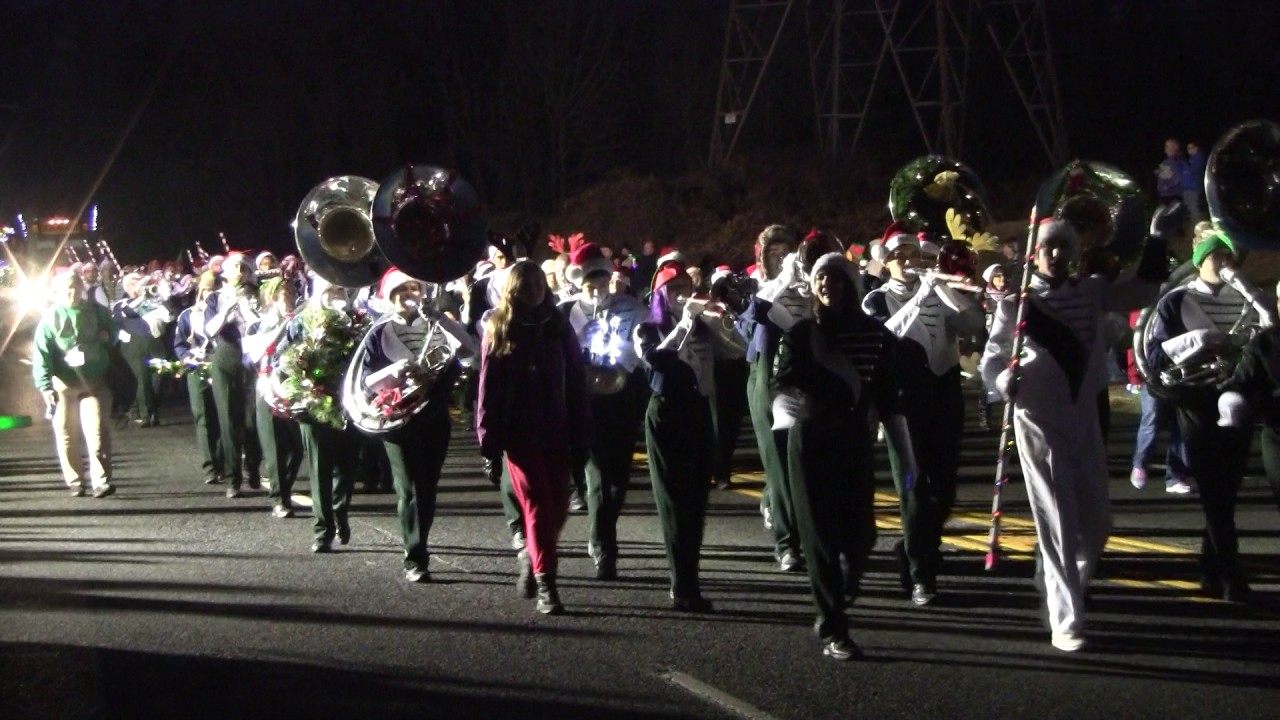 Colonial Forge Marching Band - 2016 Stafford Christmas Parade - YouTube