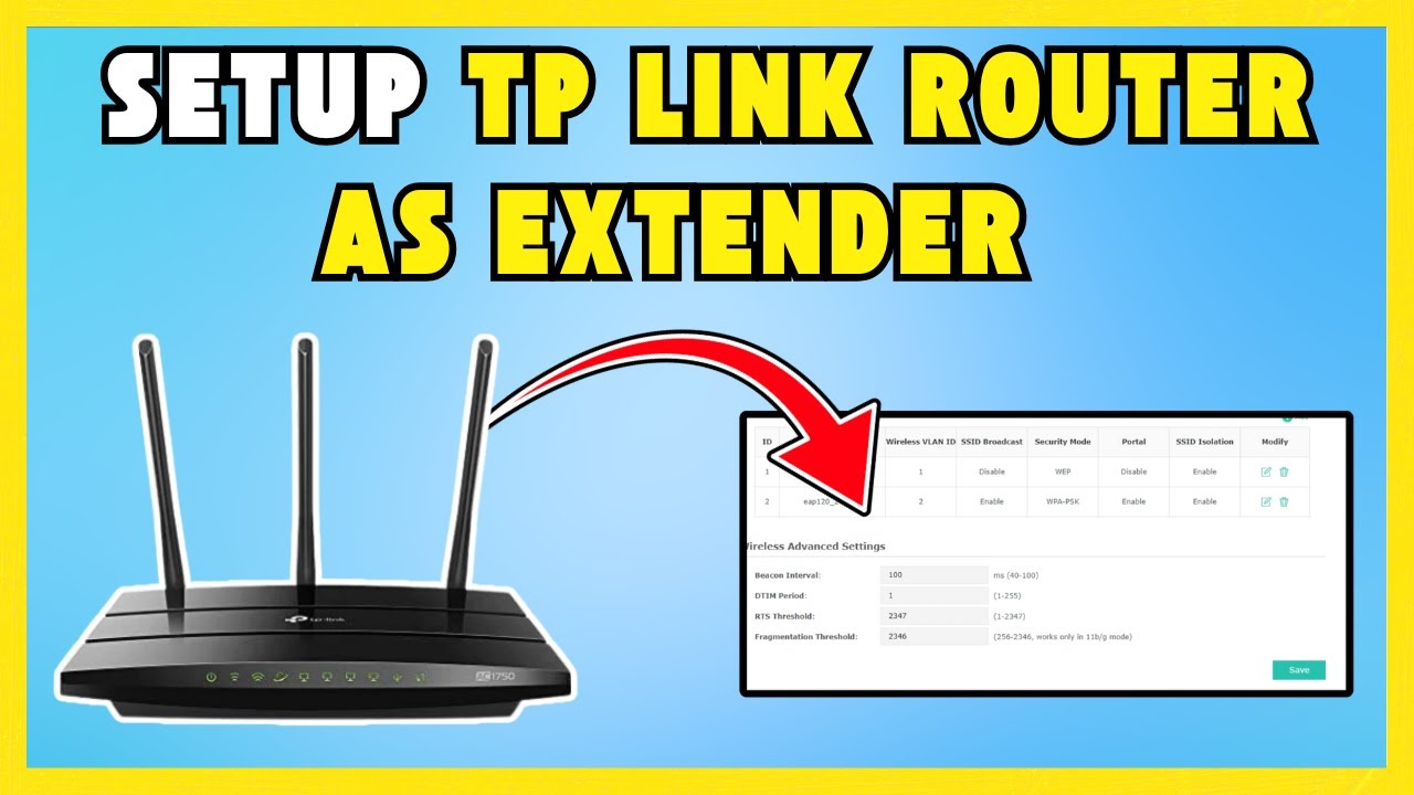 How To Setup A TP Link Router As An Extender - The Easy Way! - YouTube