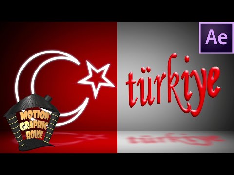 Türkiye - Ay Yıldız Hareketli Yazı | AFTER EFFECTS