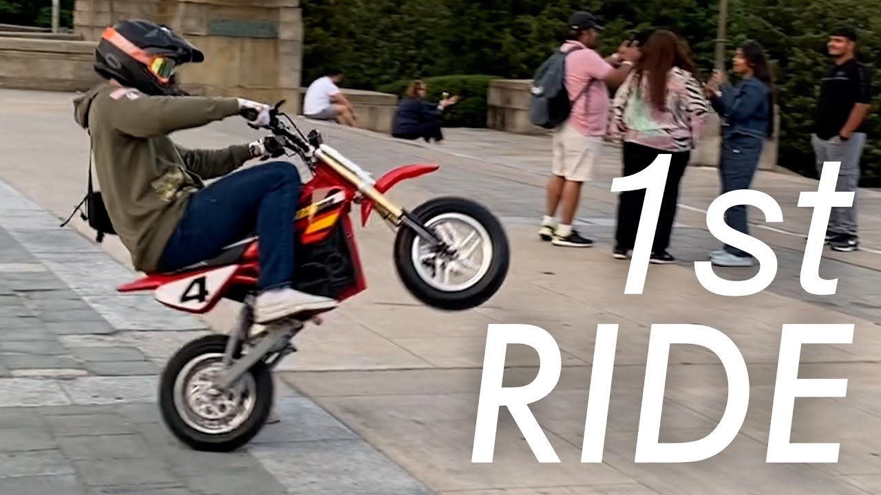 Razor MX500 supermoto FIRST RIDE! - YouTube