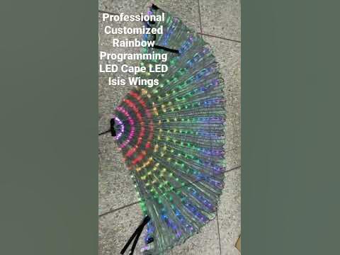 Professional Customized Rainbow Programming LED Cape LED Isis Wings #ledisiswings #isiswings ...