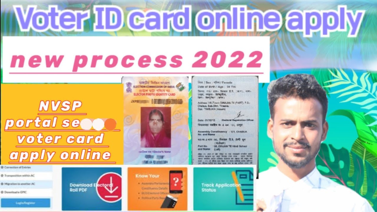 How to apply voter ID card 🔥NVSP PORTAL SE VOTER I'D CARD ONLINE APPLY ...