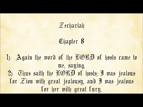 Zechariah Chapter 8 - King James Authorized Version with text - YouTube