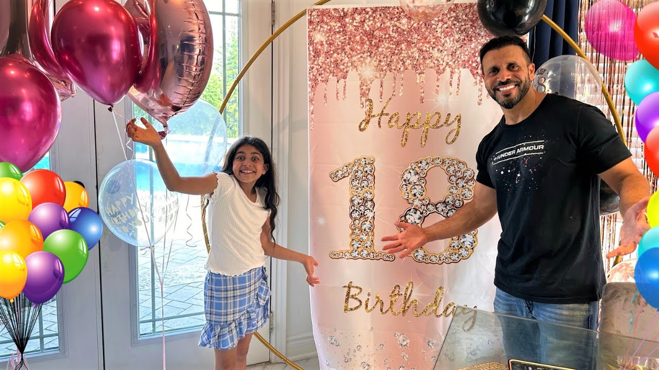 Sally and Dad share ideas for Happy Birthday Party decoration - YouTube