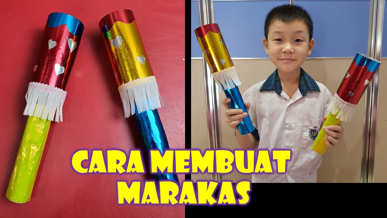 CARA MEMBUAT ALAT MUSIK MARAKAS DARI BOTOL PLASTIK - How to make ...