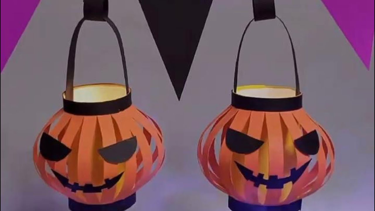 Diy paper lantern/ diy Lantern for halloween/ paper lantern/ Paper ...