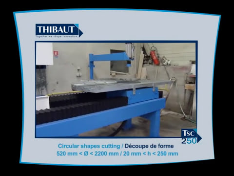 TSC 250 - THIBAUT Diamond wire saw machine - YouTube